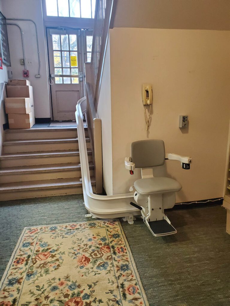 Commercial Curved Rail Stairlifts - Able Care Group Stairlifts, Ramps and Platform Lifts